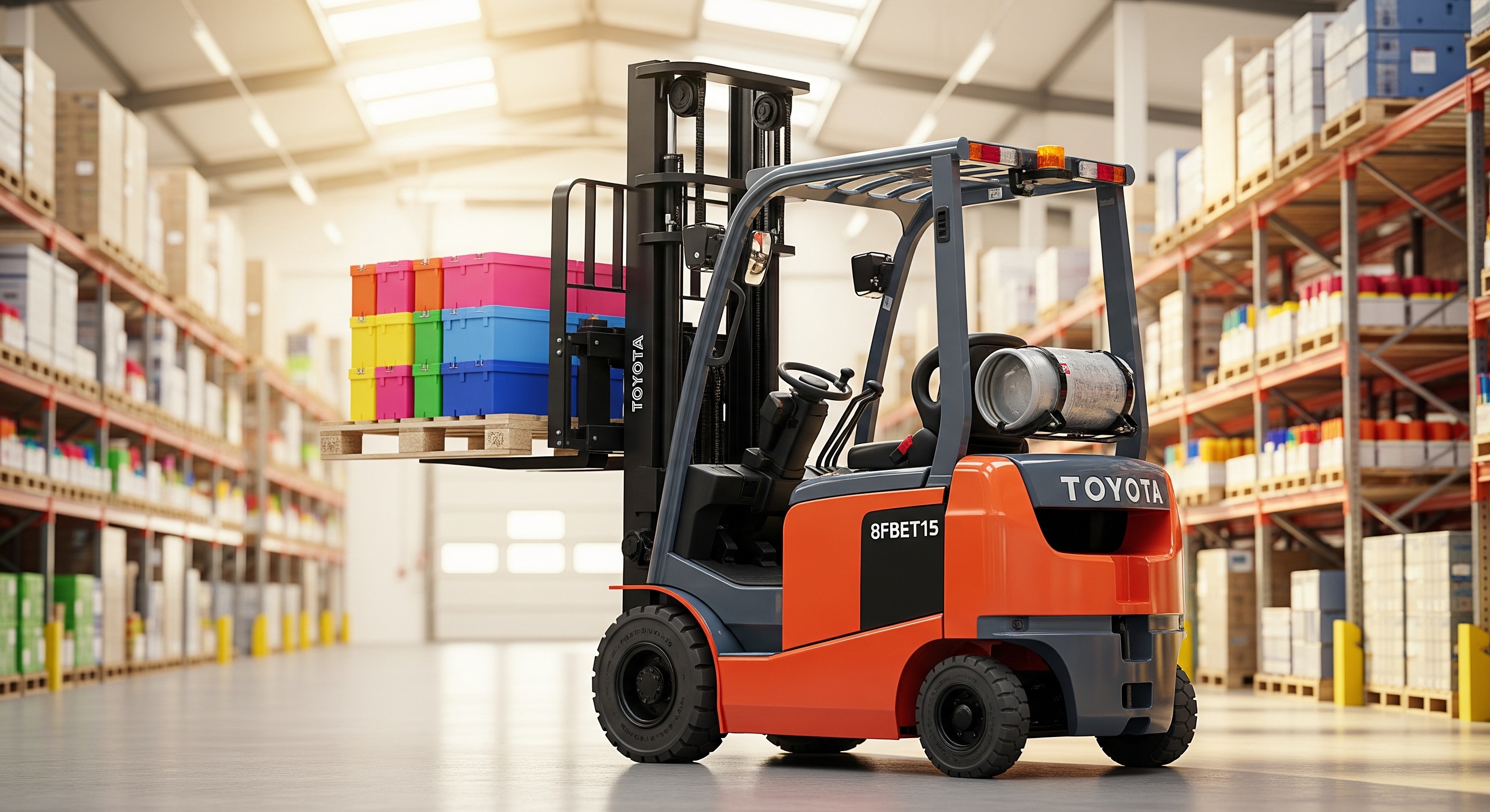Toyota 8FBET15 – Kompakter Elektro-Gabelstapler für enge Lager